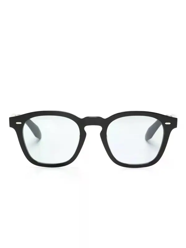 Oliver Spencer N.03 Square-frame Glasses - Black