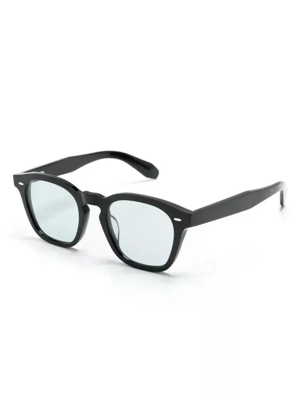Oliver Spencer Square Frame Eyeglasses - Black