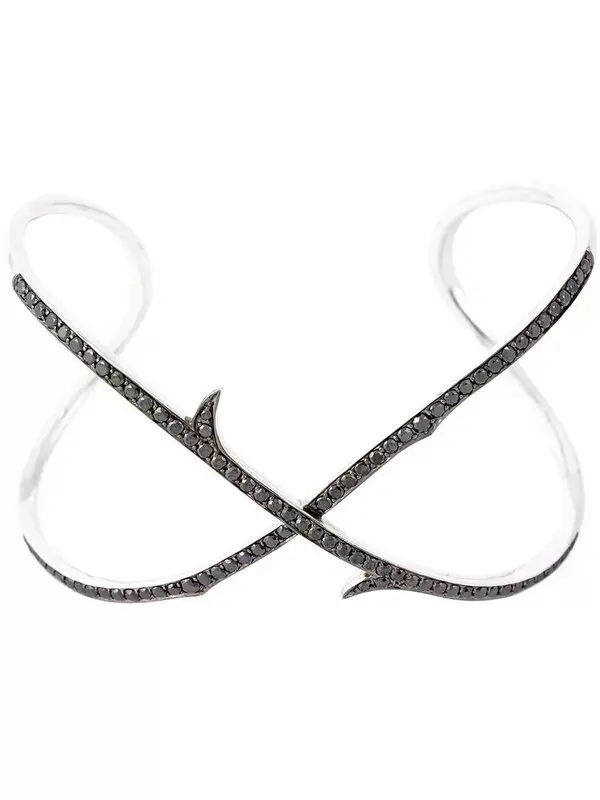 Stephen Webster 18kt Gold And Black Diamond Cuff Bracelet - Metallic