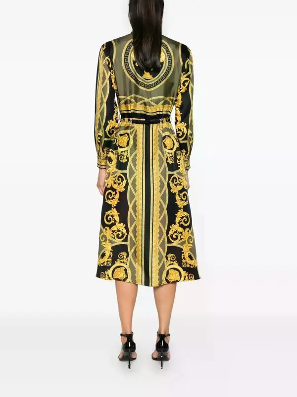 Versace La Coupe Des Dieux Silk Shirt Dress