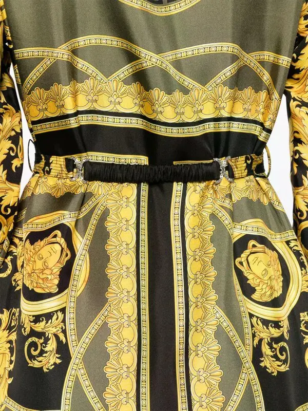 Versace La Coupe Des Dieux Silk Shirt Dress