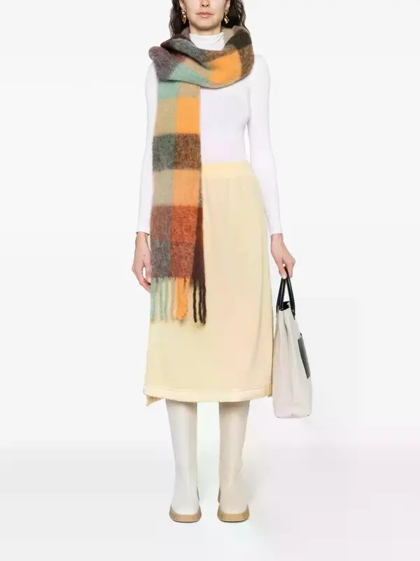 JIL SANDER Virgin Wool-blend Midi Skirt