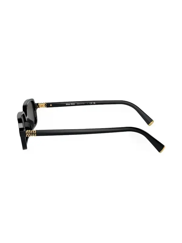 Miu Miu Rectangle Frame Sunglasses - Black