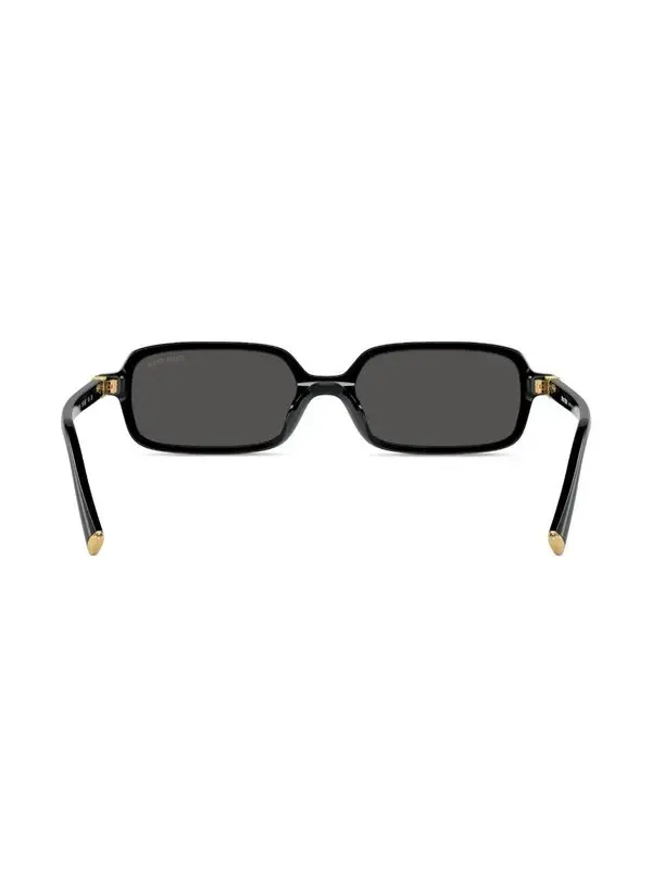 Miu Miu Rectangle Frame Sunglasses - Black