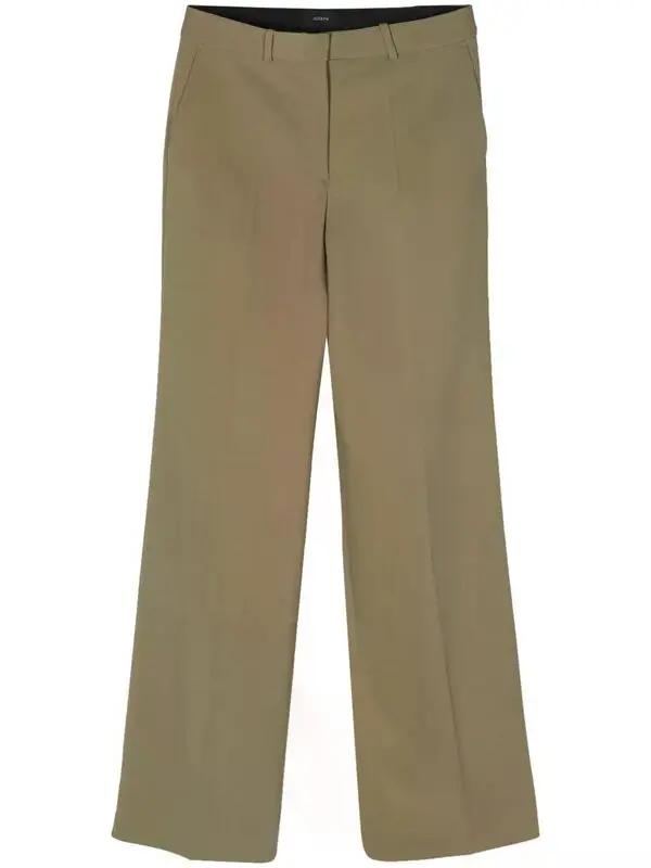 JOSEPH Morissey Tailored Trousers - Green