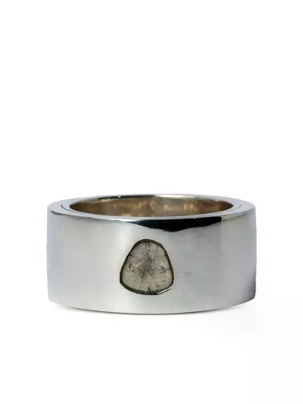 PARTS OF FOUR Sistema Sterling Diamond Ring - Silver