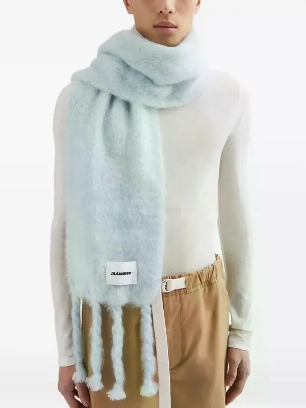 JIL SANDER Logo-patch Scarf