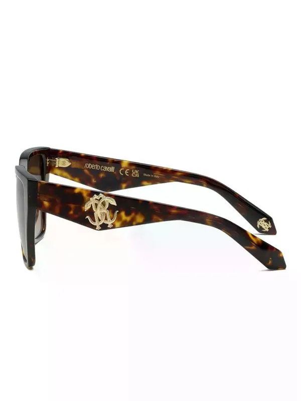 Roberto Cavalli Tortoiseshell Oversized Sunglasses - Brown