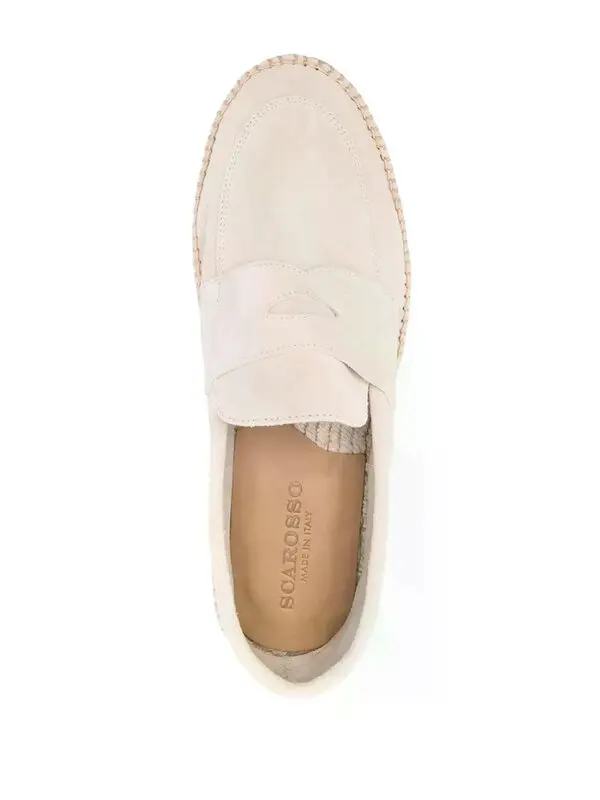 SCAROSSO Diego Suede Espadrilles - Neutrals