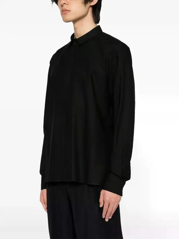 LABEL UNDER CONSTRUCTION Cotton Shirt - Black