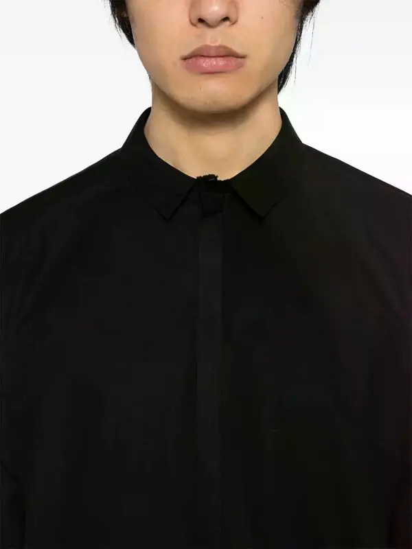 LABEL UNDER CONSTRUCTION Cotton Shirt - Black