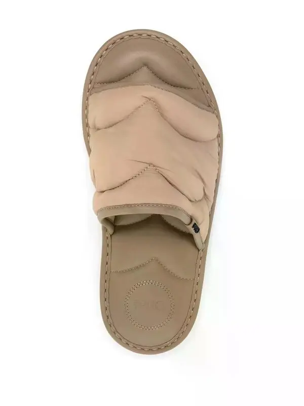 Chloé Maxie Quilted Sandals - Brown