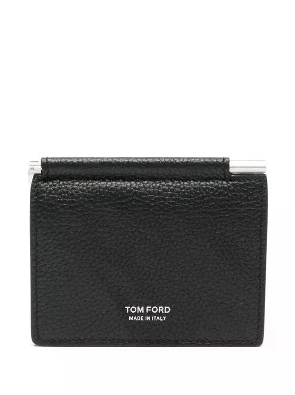 TOM FORD Money-clip Leather Wallet - Black