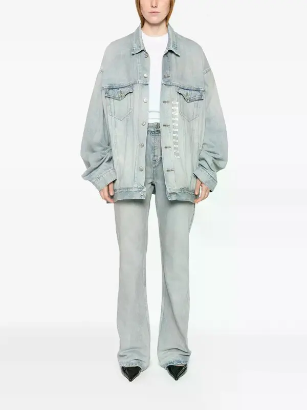 Balenciaga Logo-patch Denim Jacket