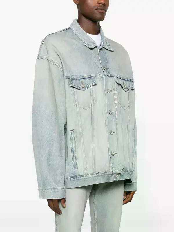 Balenciaga Logo-patch Denim Jacket