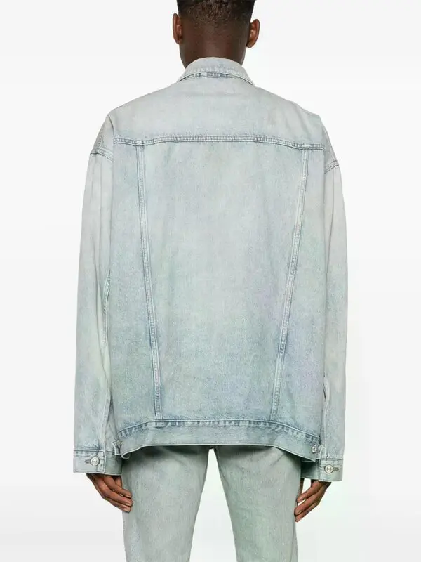 Balenciaga Logo-patch Denim Jacket