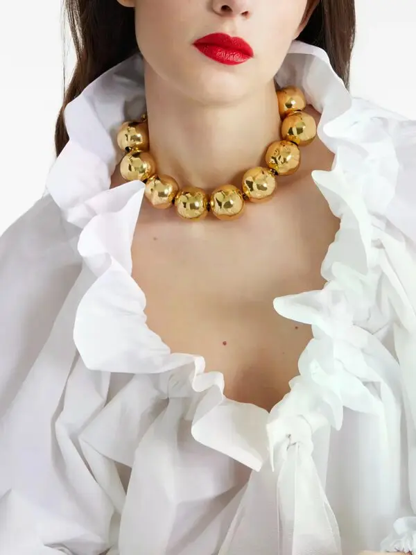 PATOU Sphere Hammered Necklace