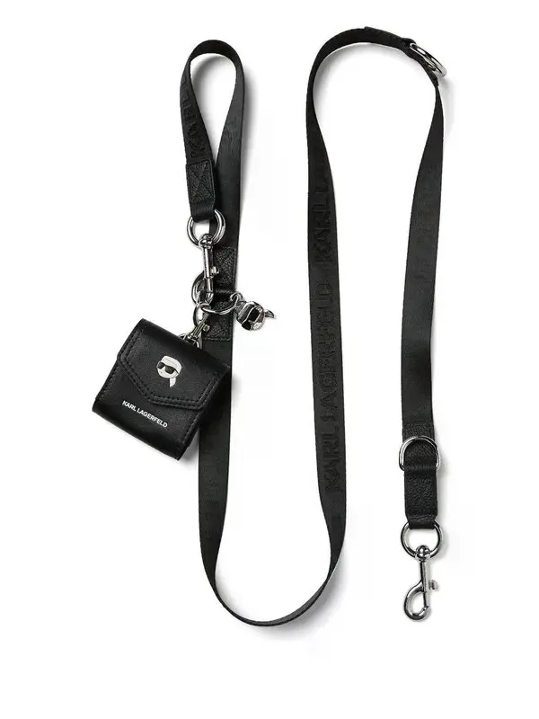 Karl Lagerfeld Pet Leash And Pouch Set