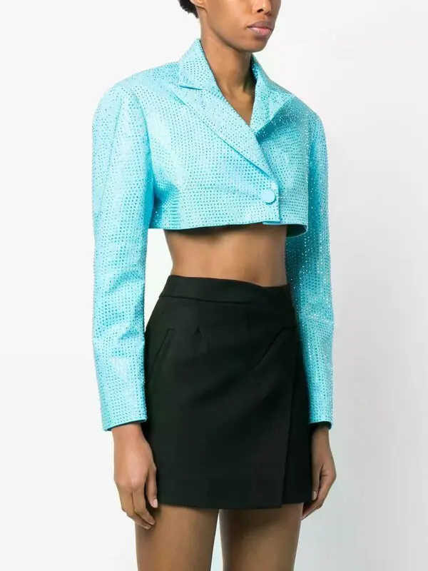 Giuseppe Di Morabito Crystal-embellished Cropped Jacket