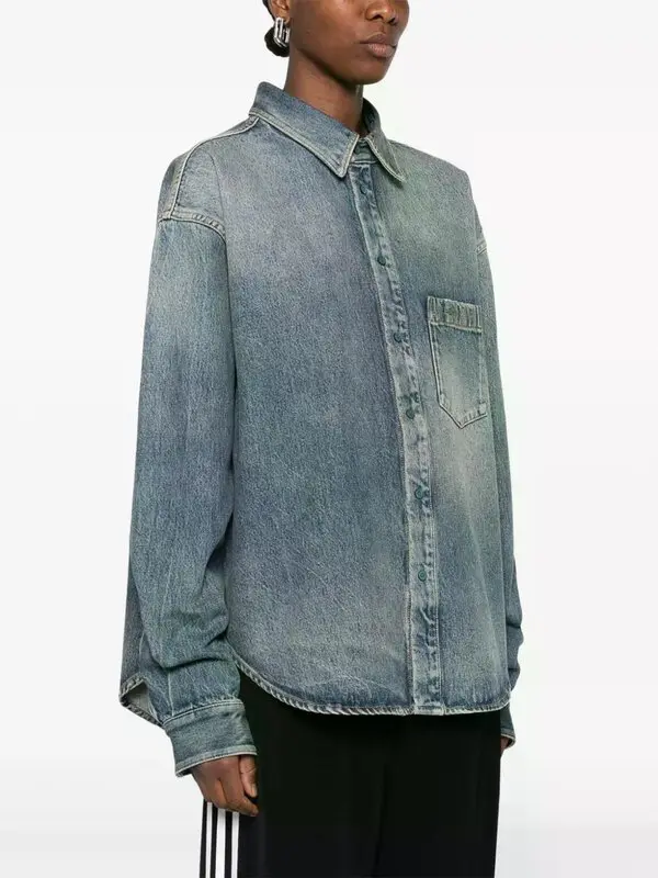 Balenciaga Logo-embroidered Denim Jacket
