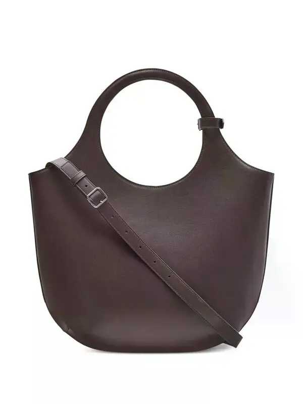 COURREGES Holy Leather Tote Bag - Brown