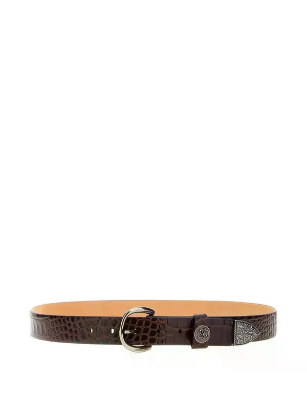 Roberto Cavalli Logo-plaque Belt - Brown