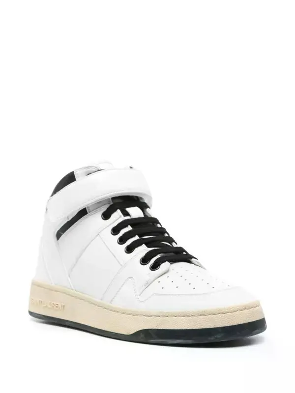 Saint Laurent Lax Leather Sneakers - Black