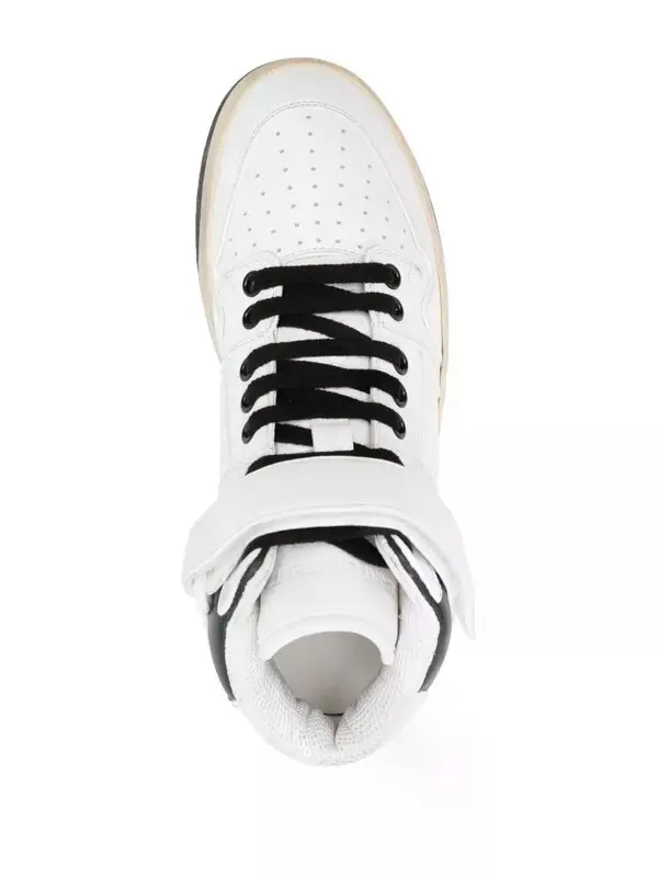 Saint Laurent Lax Leather Sneakers - Black