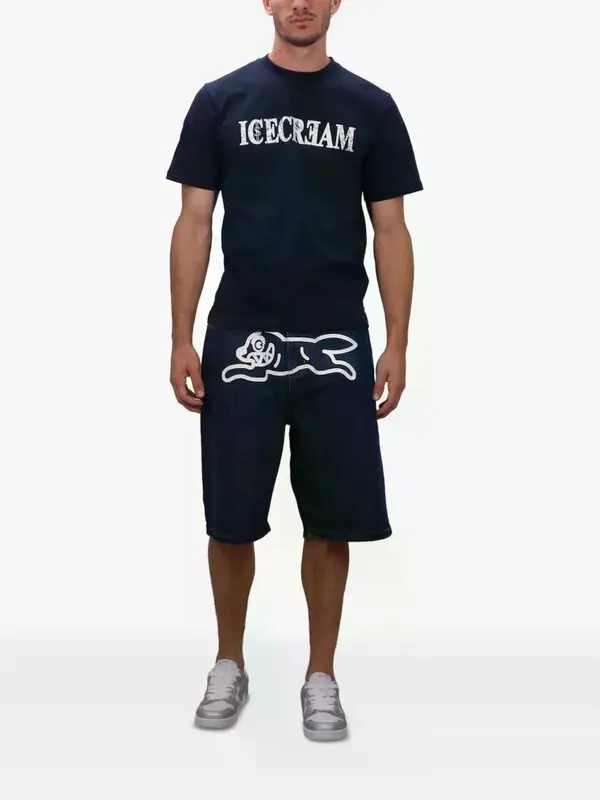 ICECREAM Running Dog Denim Shorts