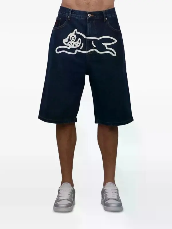 ICECREAM Running Dog Denim Shorts