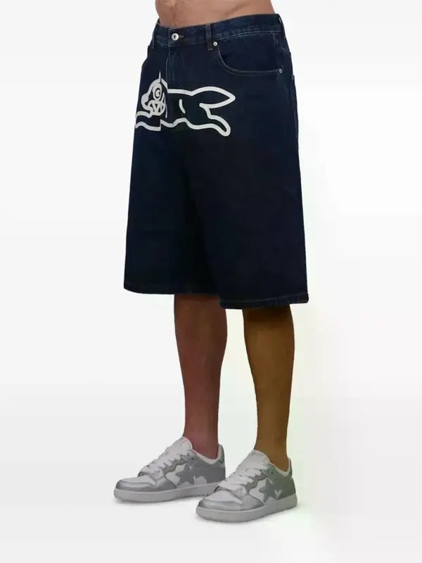 ICECREAM Running Dog Denim Shorts