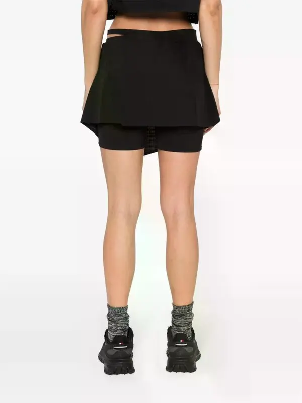 Y3 Logo-printed Mesh Skort