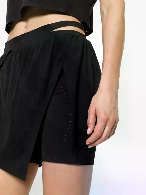 Y3 Logo-printed Mesh Skort