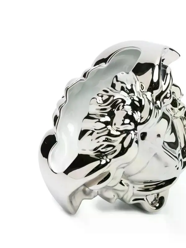 Versace Medusa Head Vase - Silver