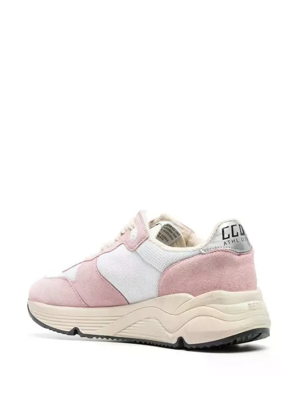 GOLDEN GOOSE Running Sole Suede Sneakers - Pink