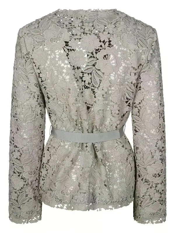 P.a.r.o.s.h Lace Jacket With Tie Waist