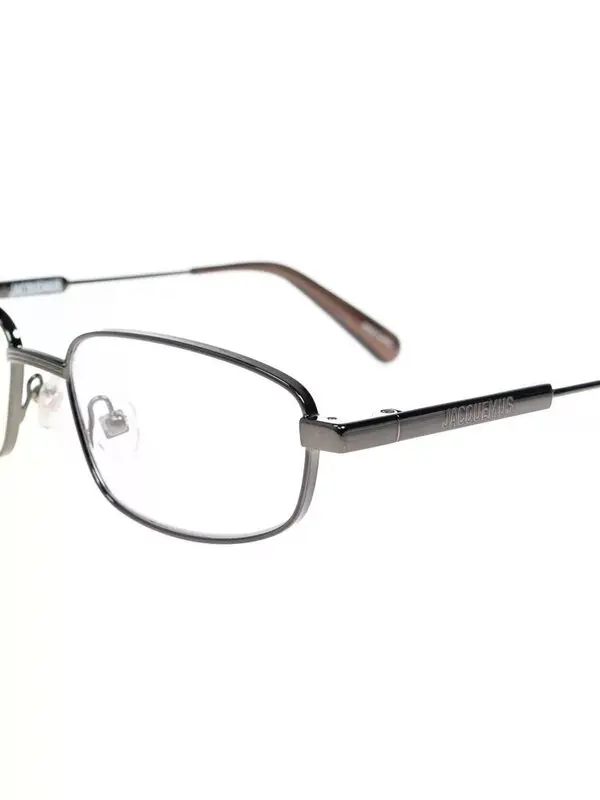 Jacquemus Rectangle-frame Glasses - Silver