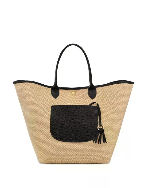 Longchamp Le Pliage Large Woven Straw Tote