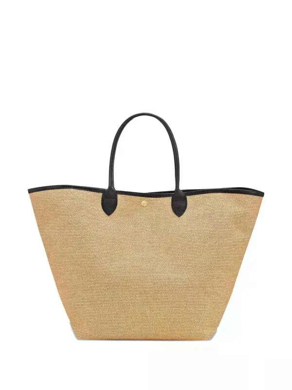 Longchamp Le Pliage Large Woven Straw Tote