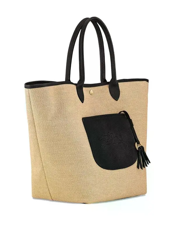 Longchamp Le Pliage Large Woven Straw Tote