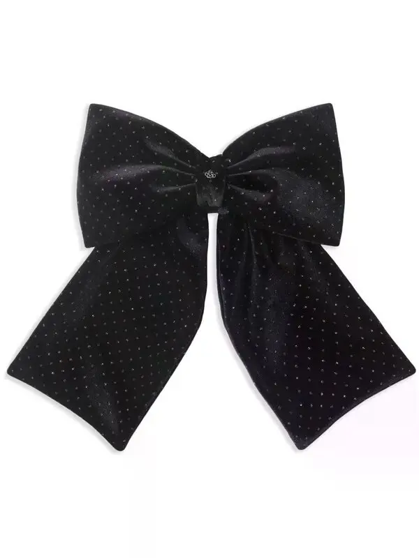 MAISON MICHEL Mini Wicole Bow Hair Clip - Black