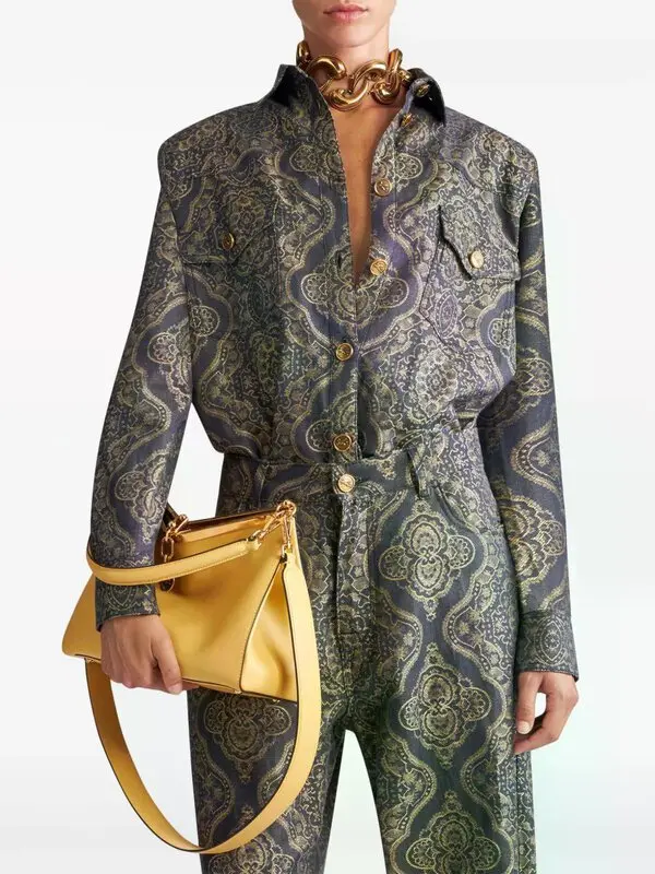 Etro Vela Leather Shoulder Bag