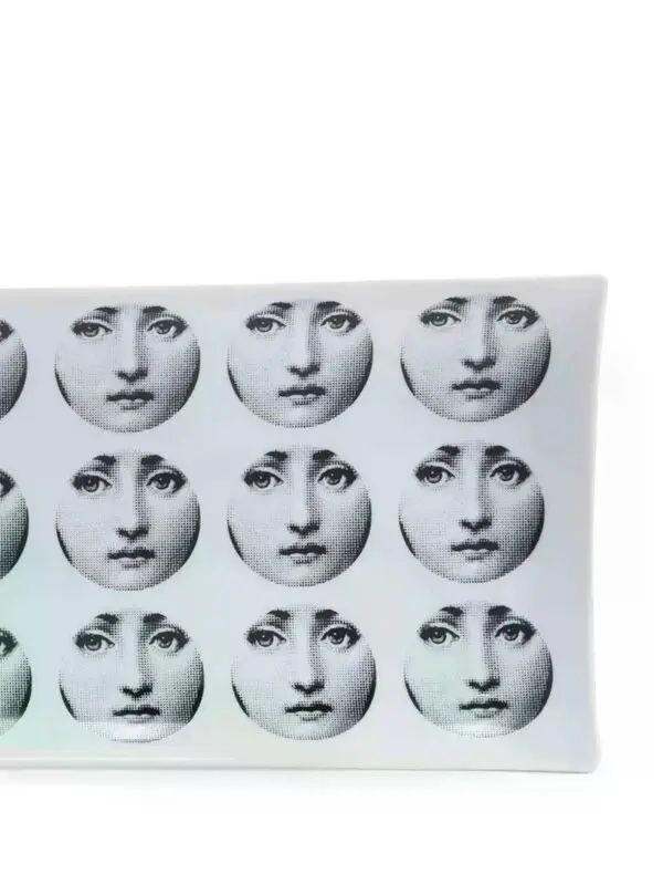 FORNASETTI Graphic-print Rectangular Tray