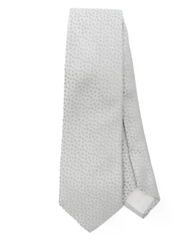 Tagliatore Patterned-jacquard Tie - Neutrals