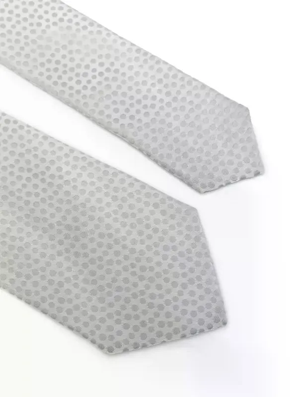 Tagliatore Patterned-jacquard Tie - Neutrals
