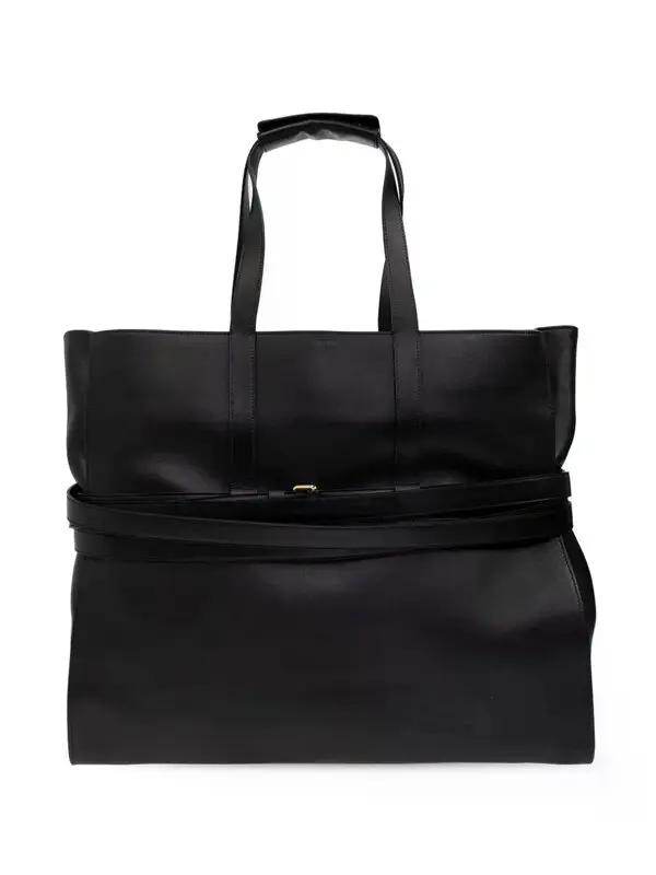 Moschino Leather Tote Bag - Black