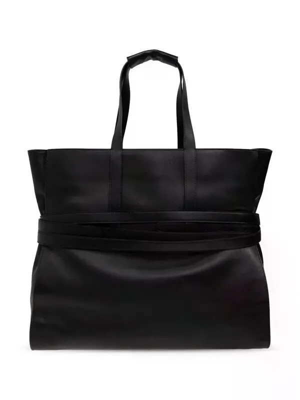 Moschino Leather Tote Bag - Black