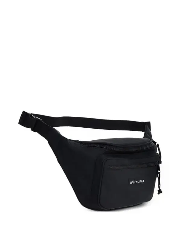 Balenciaga Explorer Logo-patch Belt Bag - Black