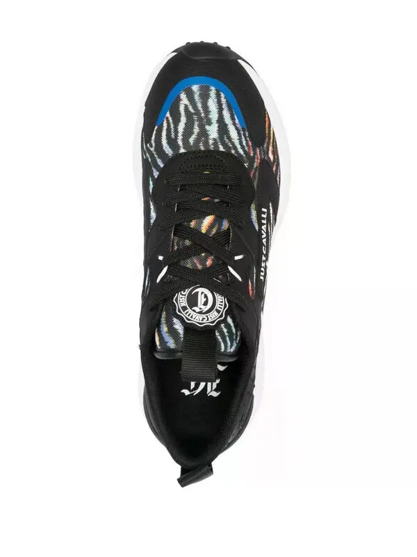 Just Cavalli Tiger-print Running Sneakers