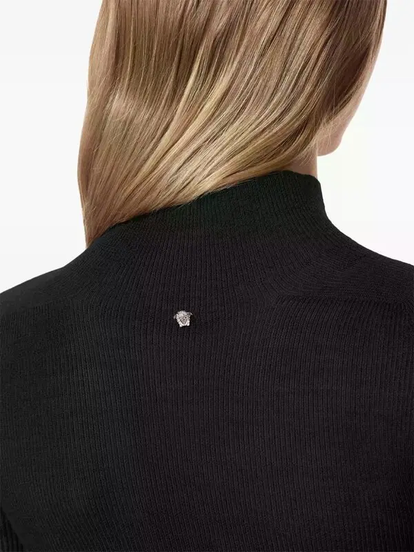 Versace Wool Ribbed-knit Top